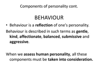 Personality , Intelligence and Social Psychology | PPTX