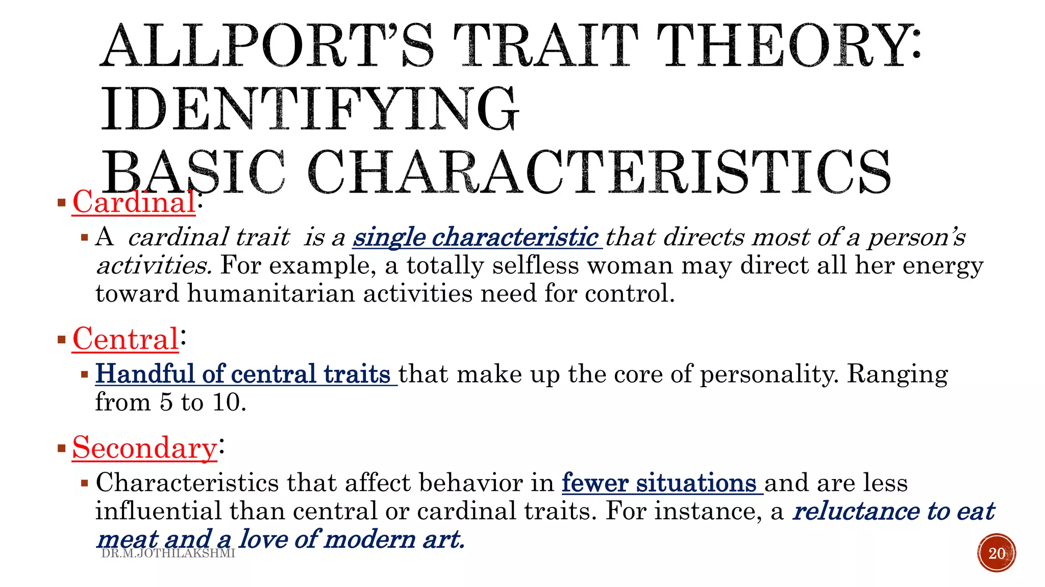 Personality- A Psychological Perspective | PPTX