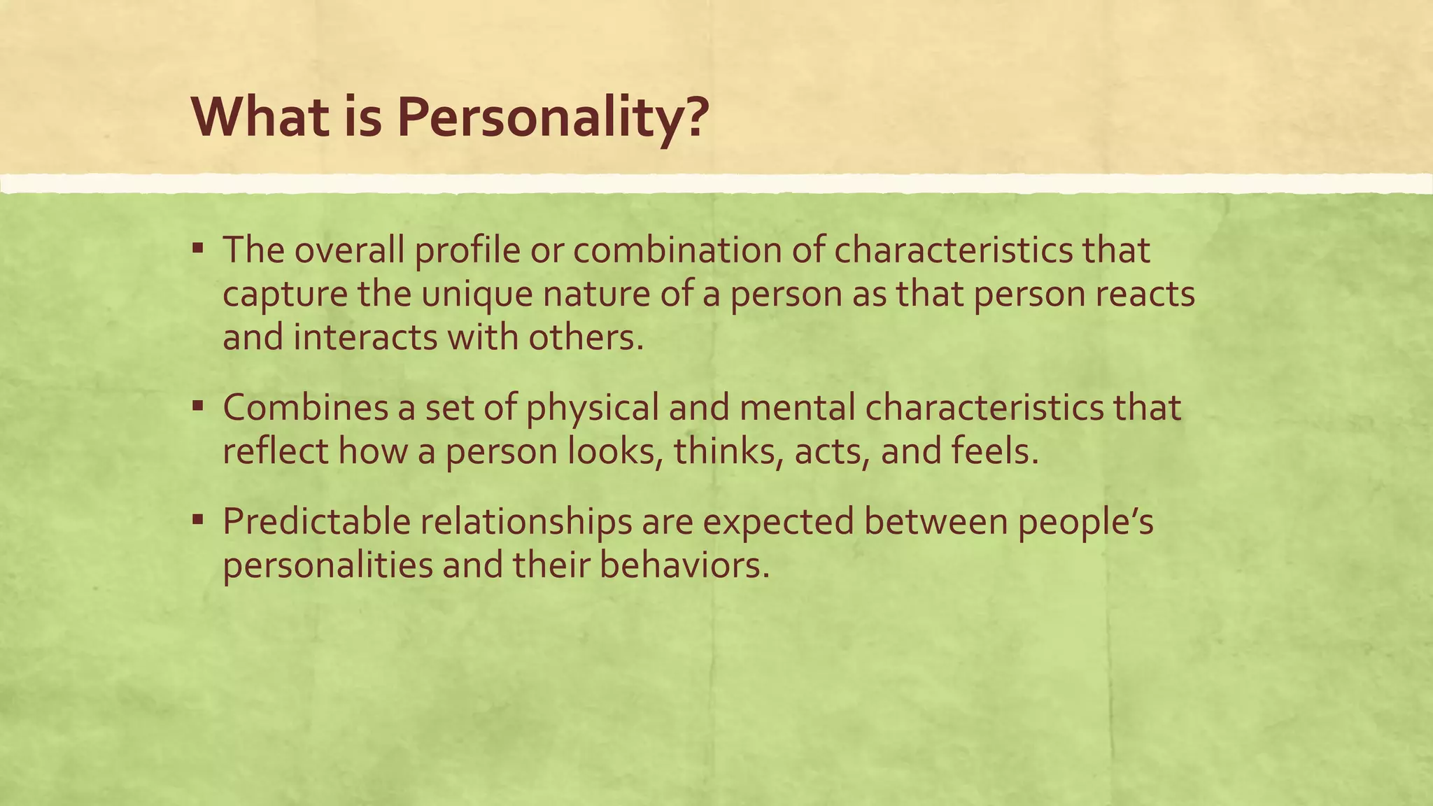 Personality | PPT