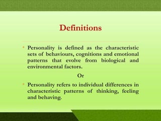 Personality | PPTX