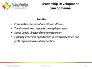 Reiss Motivation Profile - Personality profiling in personal and ...