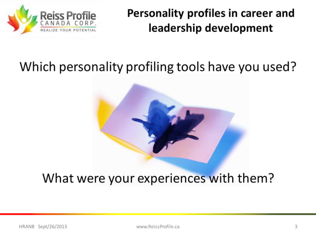 Reiss Motivation Profile - Personality profiling in personal and ...