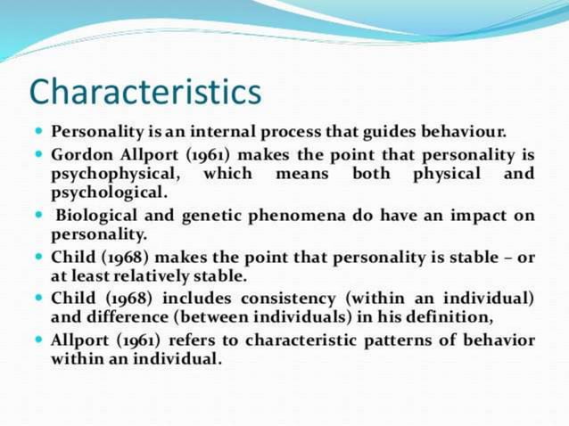 Personality - Definition, Meaning and Nature | PPTX | Science