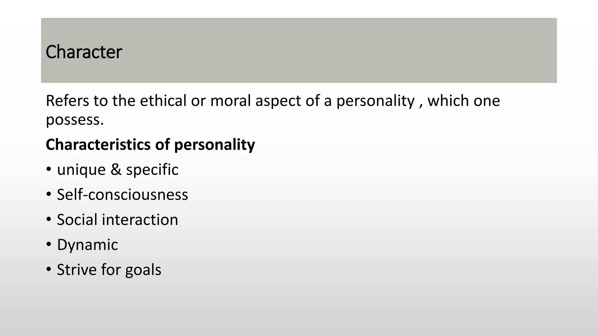 Personality | PPTX
