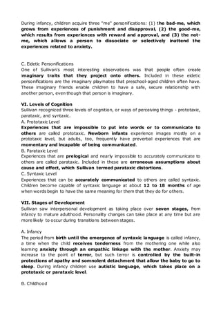 Psychodynamic Theories - Sullivan Interpersonal Theory & Fromm ...