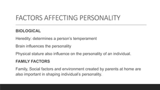 Personality and Personality Development | PPTX
