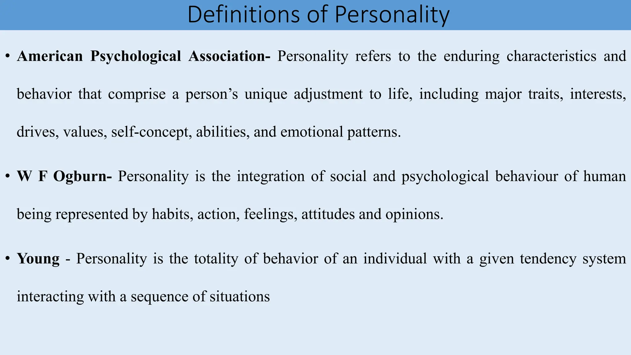 What is Personality, Basics of Personality | PPTX