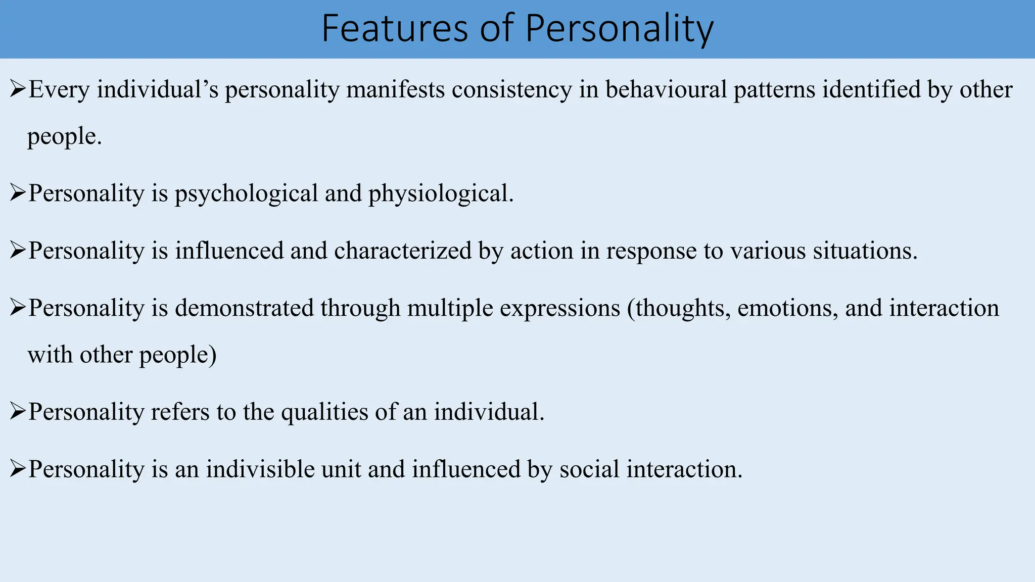 What is Personality, Basics of Personality | PPTX
