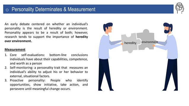 personality presentation for organization behavior | PPT