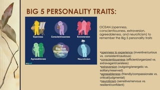 Personality and their implications in physiotherapy | PPTX