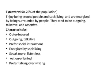 Personality and its types factors affecting personality pptx | PPTX