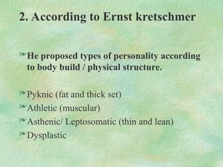 Personality Development, types, strategies ect. | PPT