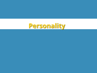 MPOB management ppt on a PERSONALITY.ppt