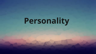 PPT on Personality Development of Humans | PPT