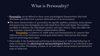 PPT on Personality Development of Humans | PPTX