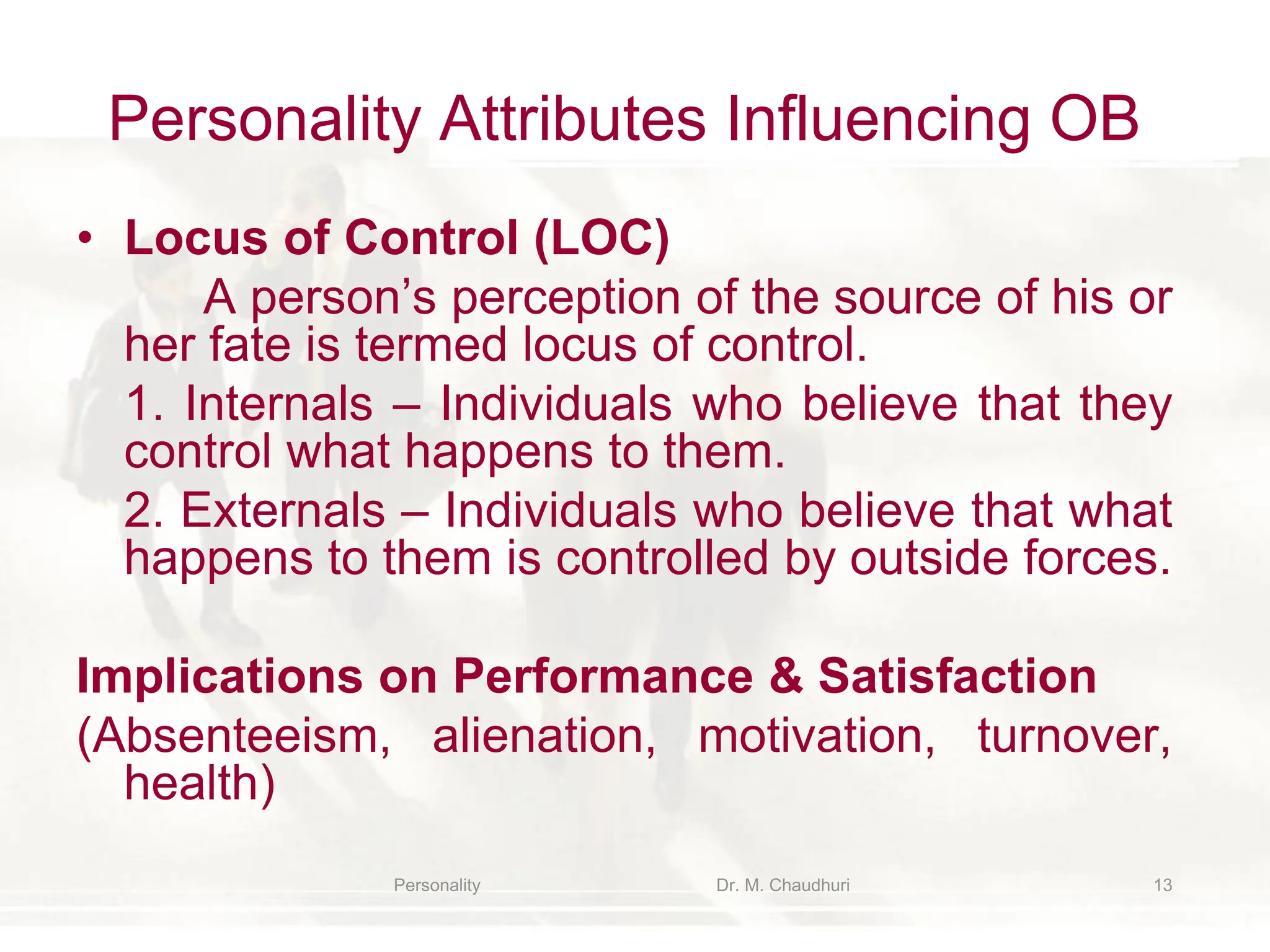 Personality.pdf Personality in Organizational Behavior (OB) | PDF