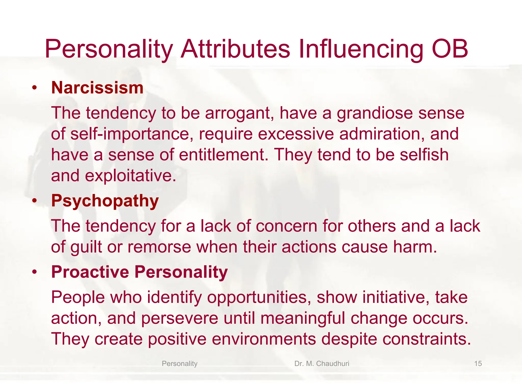 Personality.pdf Personality in Organizational Behavior (OB) | PDF