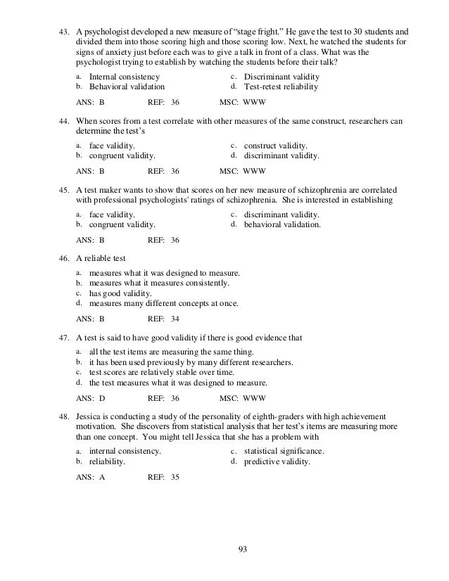 Personality 8th Edition Burger Test Bank