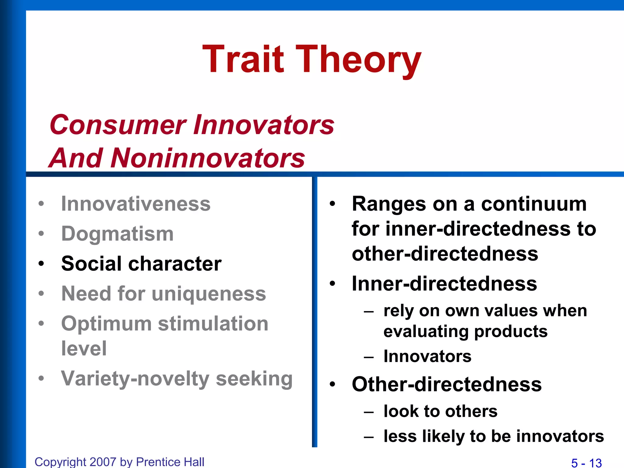 Personality In Consumer Behaviour Mba Ppt