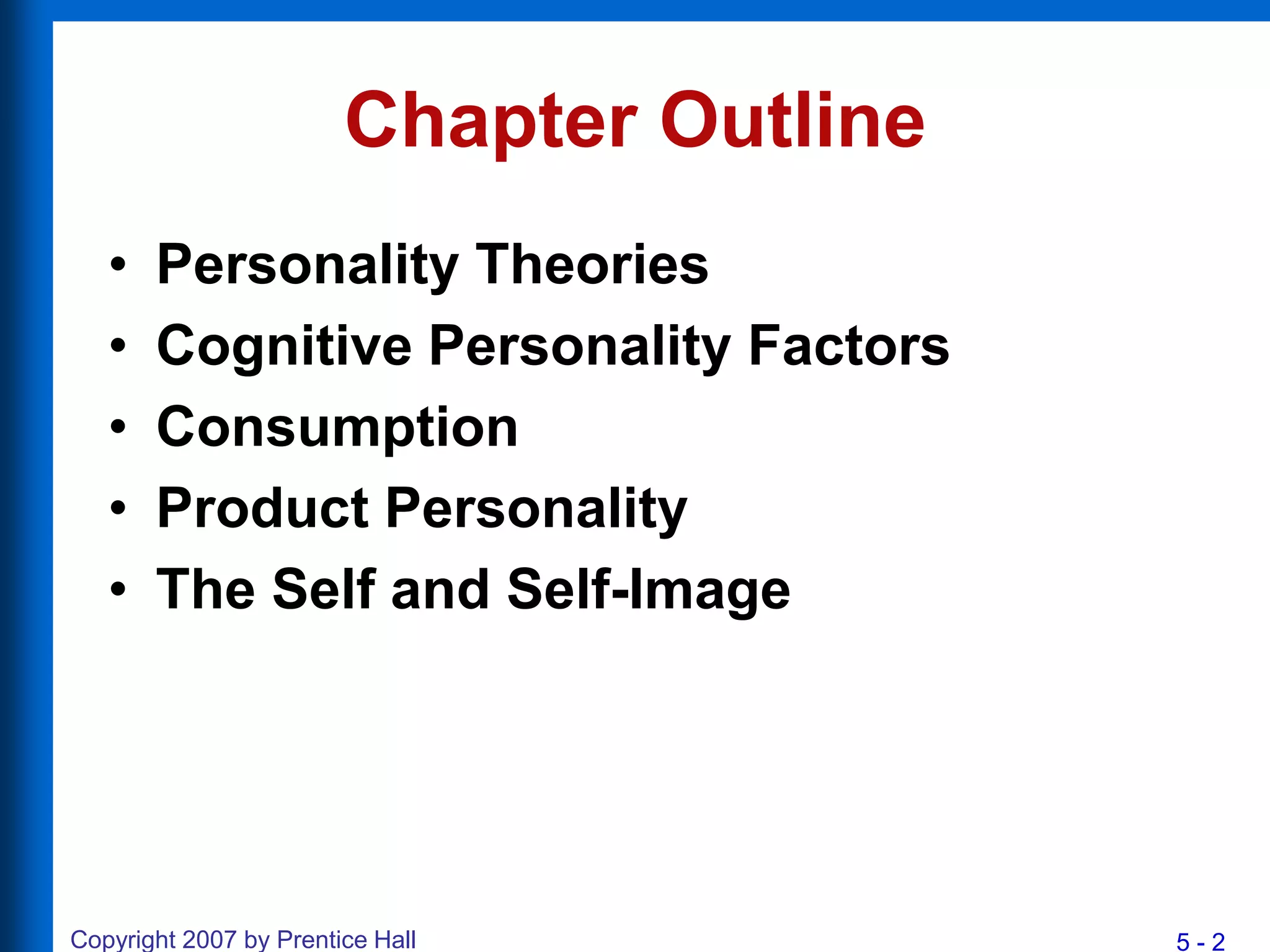 Personality In consumer behaviour, Mba | PPT