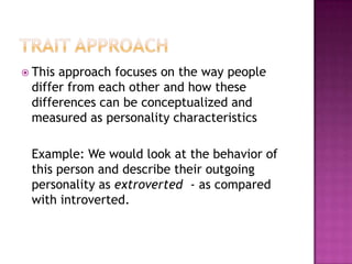 Personality Chapter 1 | PPTX