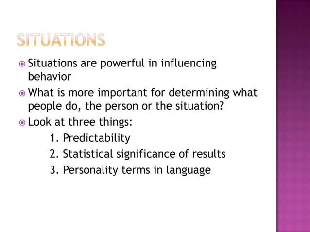 Personality Chapters 6 and 7 | PPT
