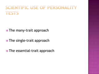 Personality Chapters 6 and 7 | PPTX