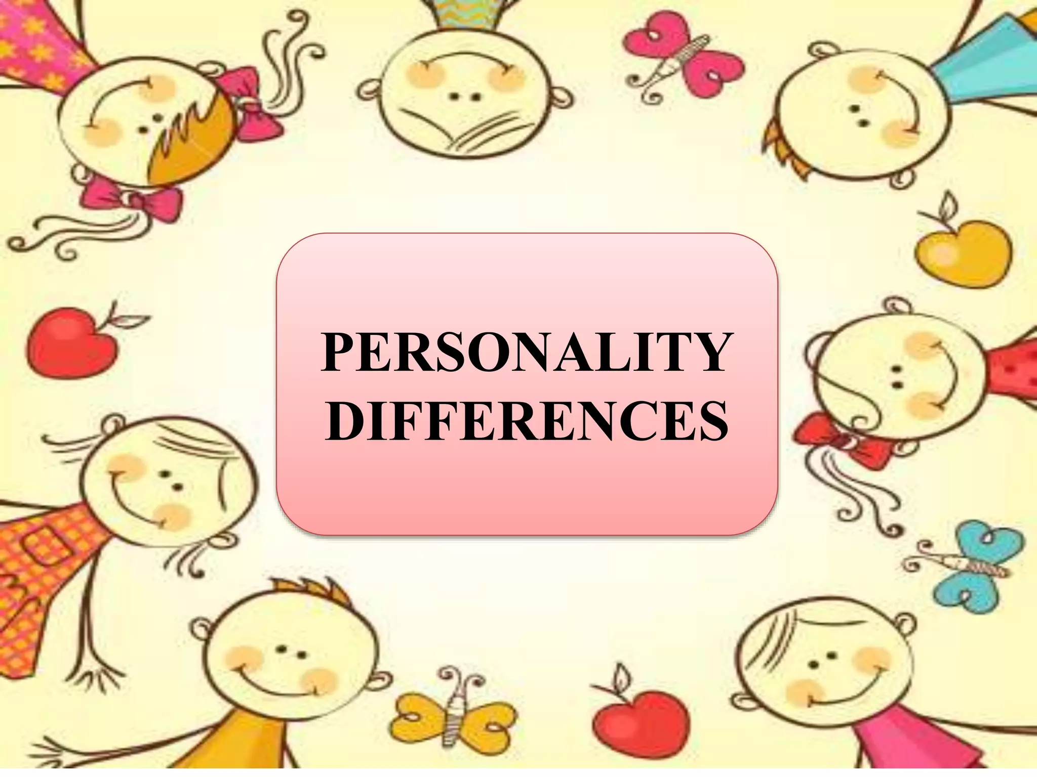 PERSONALITY: DEFINITIONS AND ITS COMPONENTS | PPTX