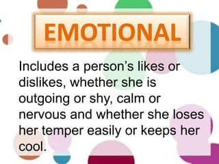 PERSONALITY: DEFINITIONS AND ITS COMPONENTS | PPTX