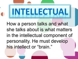 PERSONALITY: DEFINITIONS AND ITS COMPONENTS | PPTX