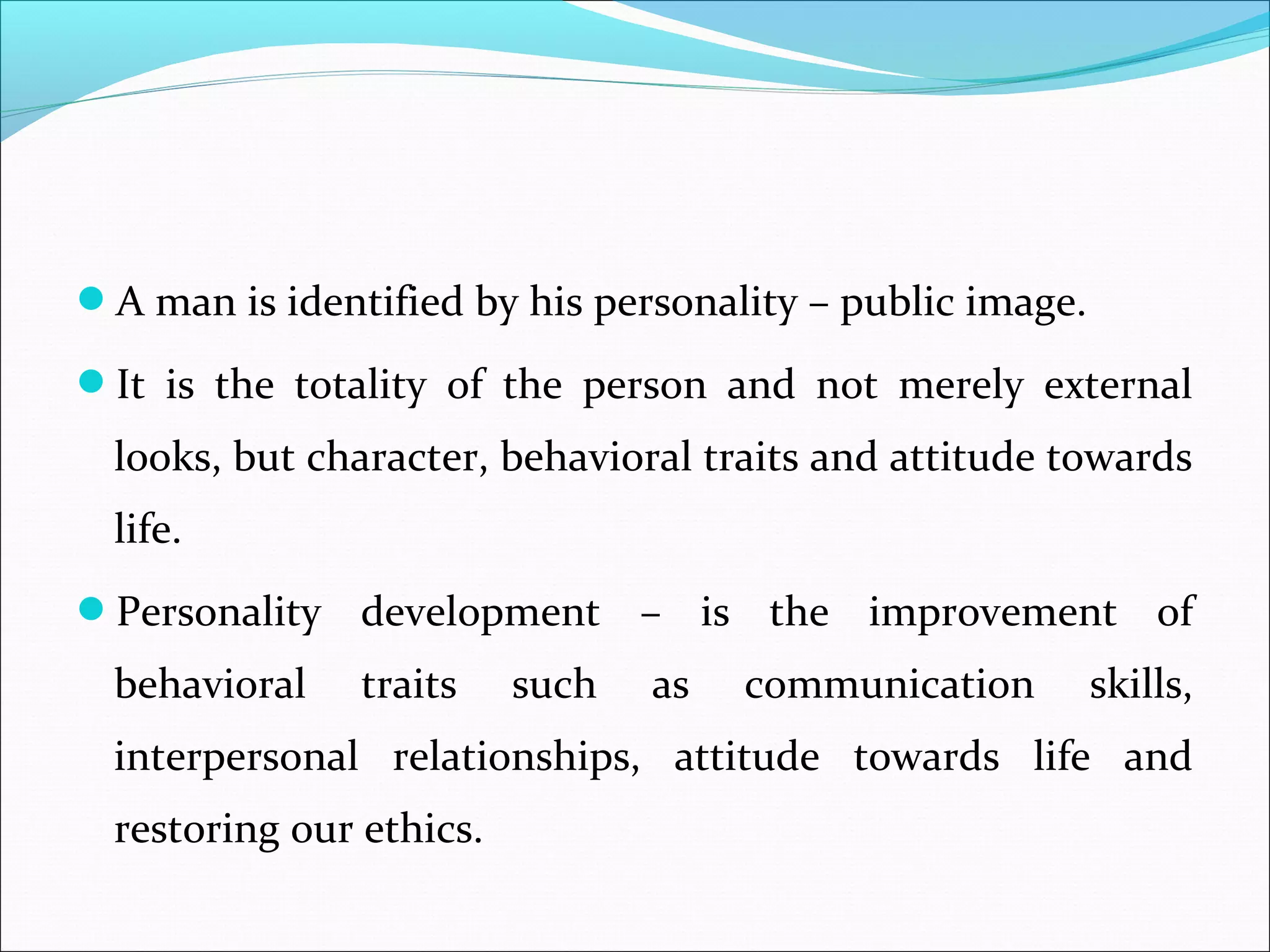 Personality development | PPT