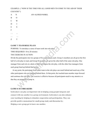 Personality development-games-kinindia.com | PDF | Board Games and ...