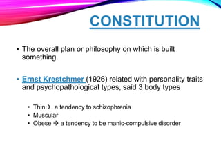 Personality disorders | PPTX