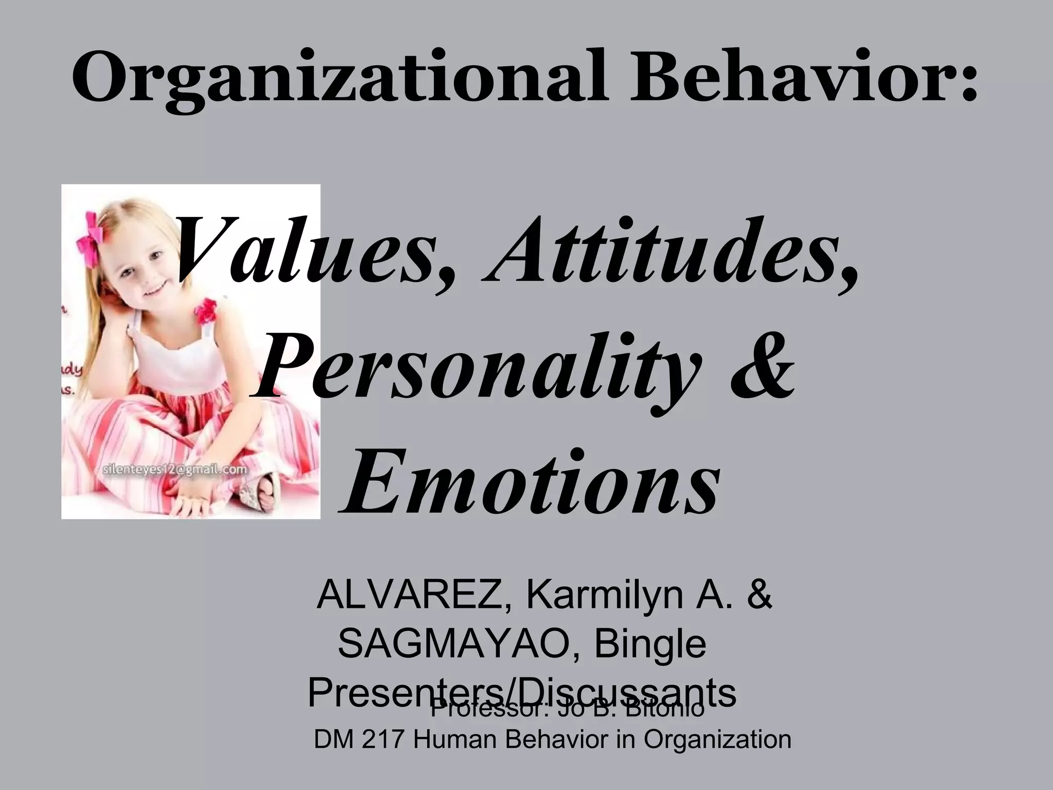 Personality emotions | PPT
