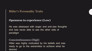 Personality Analysis of Adolf Hitler | PPTX