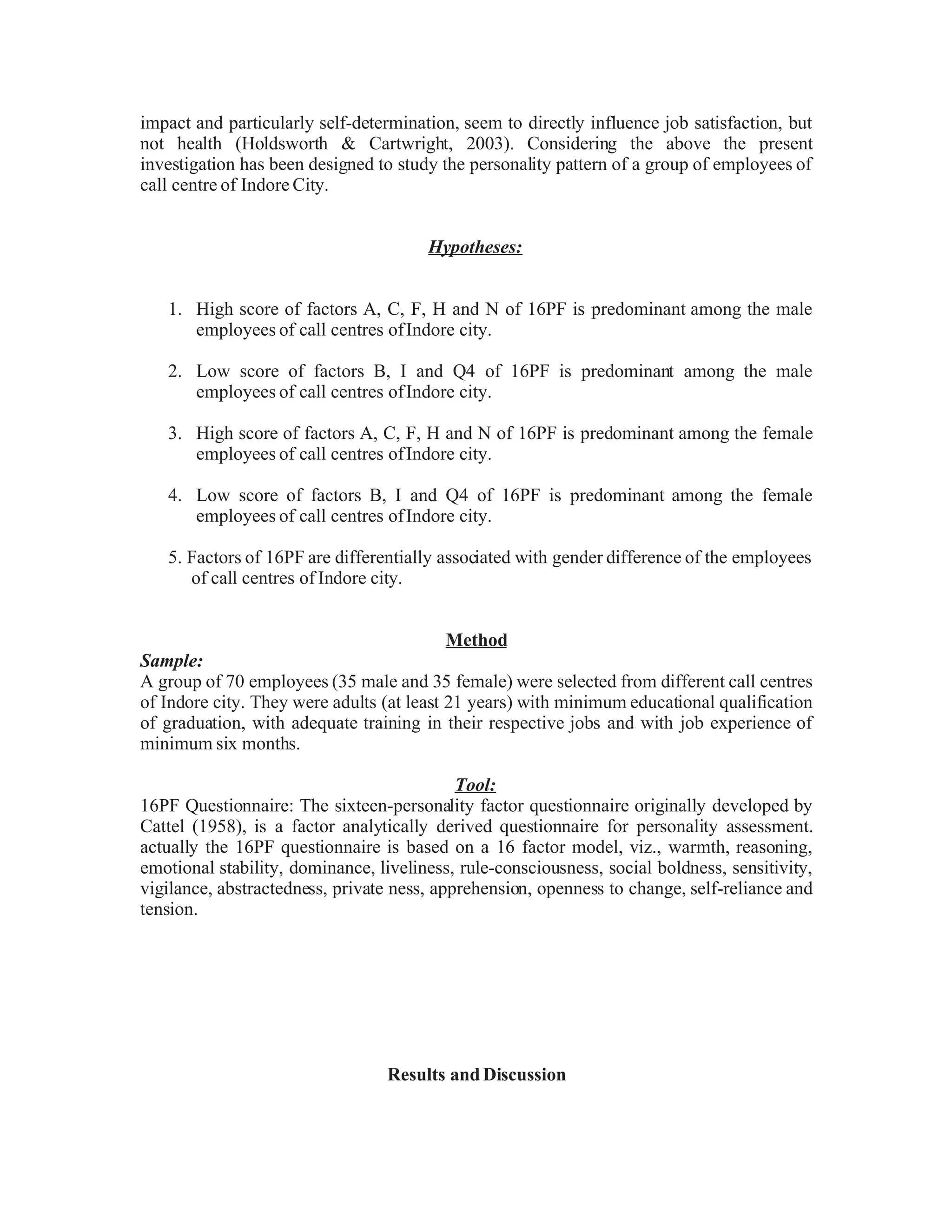 Personality Patterns | PDF