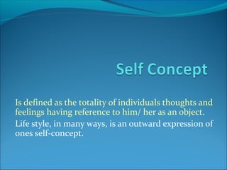 Personality-self-concept | PPT