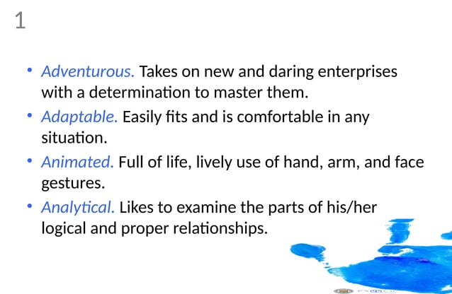 Personality Test Word Definition, PPT presentation | PPTX | Family and ...