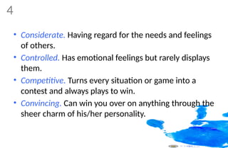 Personality Test Word Definition, PPT presentation | PPTX