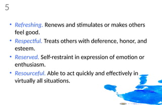 Personality Test Word Definition, PPT presentation | PPTX | Family and ...