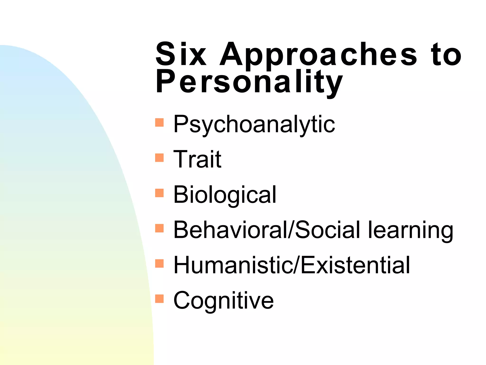 personality theory | PPT