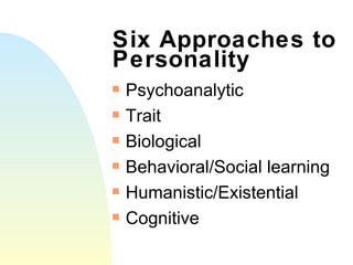 personality theory | PPT