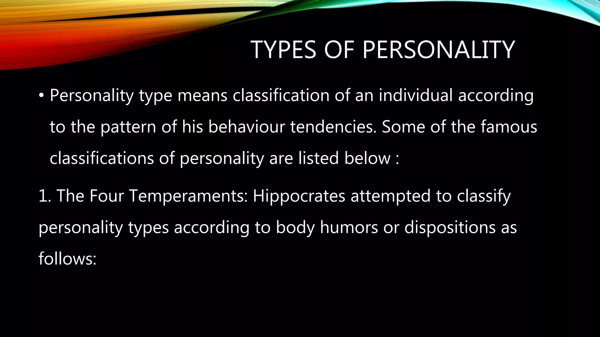 Personality Types, Dimensions and Traits | PPTX