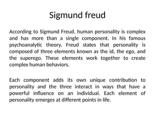 Personality(1).pptx This is the presentation of sociology | PPT
