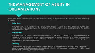 Organizational Behavior " Personality & Ability " | PPTX
