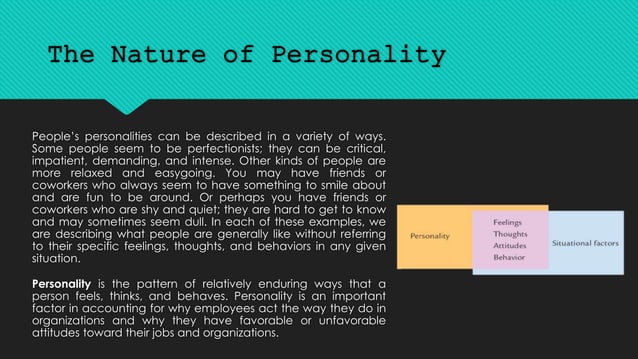 Organizational Behavior " Personality & Ability " | PPT