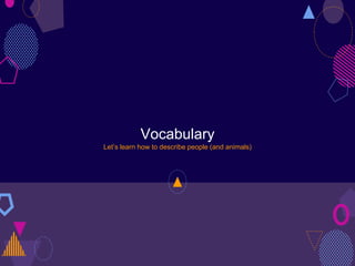 ESL Vocabulary - Personality Adjectives | PPTX