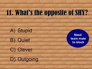 Personality adjectives | PPT