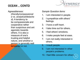 Personality analysis and assessments | PPTX