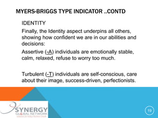 Personality analysis and assessments | PPTX